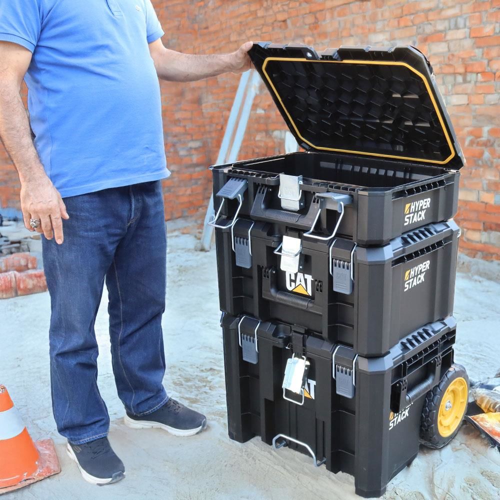 CAT DA41005 HYPER STACK Ağır Hizmet Tipi 3’Lü Tekerlekli Kilitli Takım ...