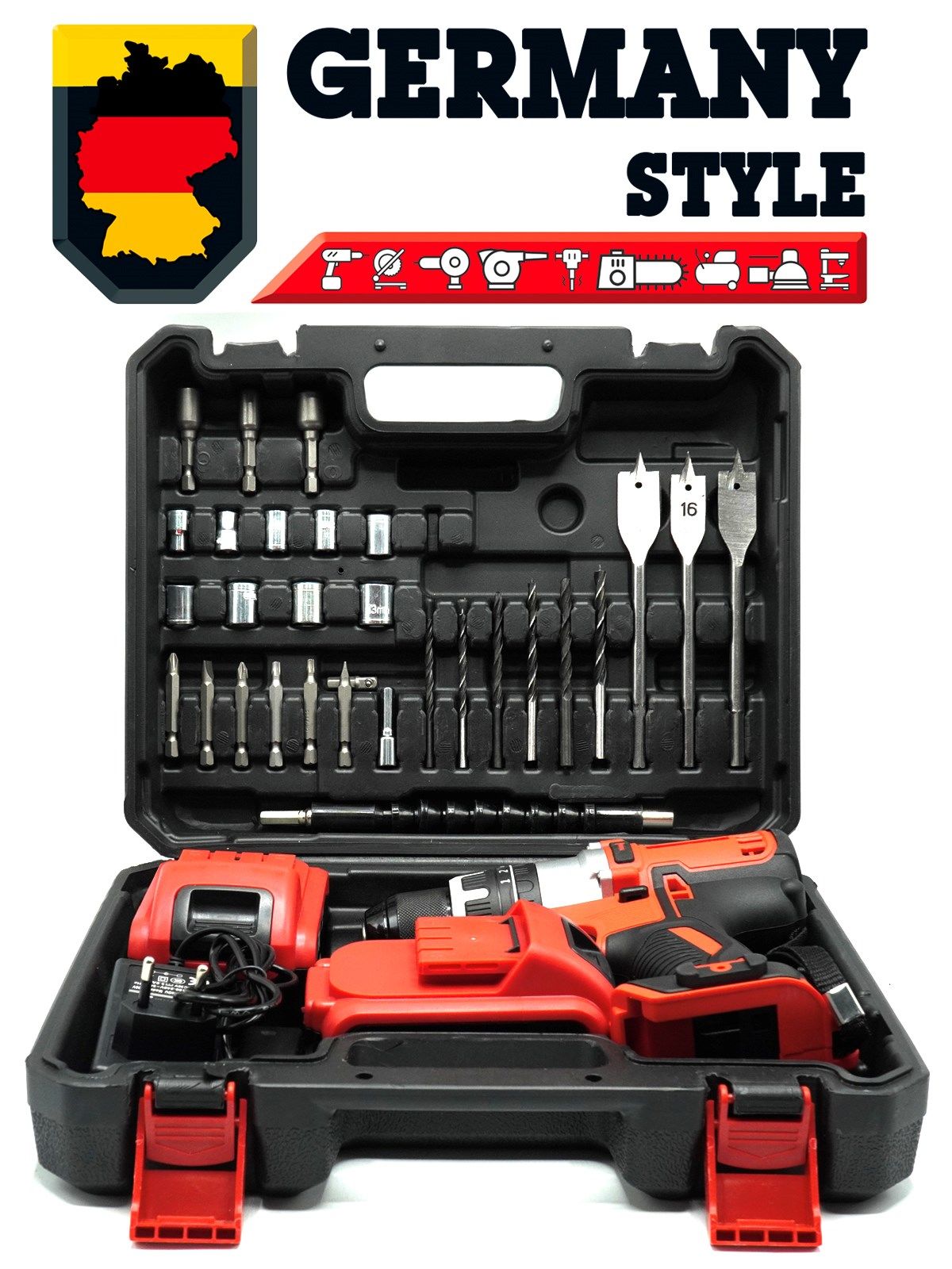 Germany Style Alman PRO-512VX Çift Akülü Darbeli Kart Soğutmalı Torklu ...